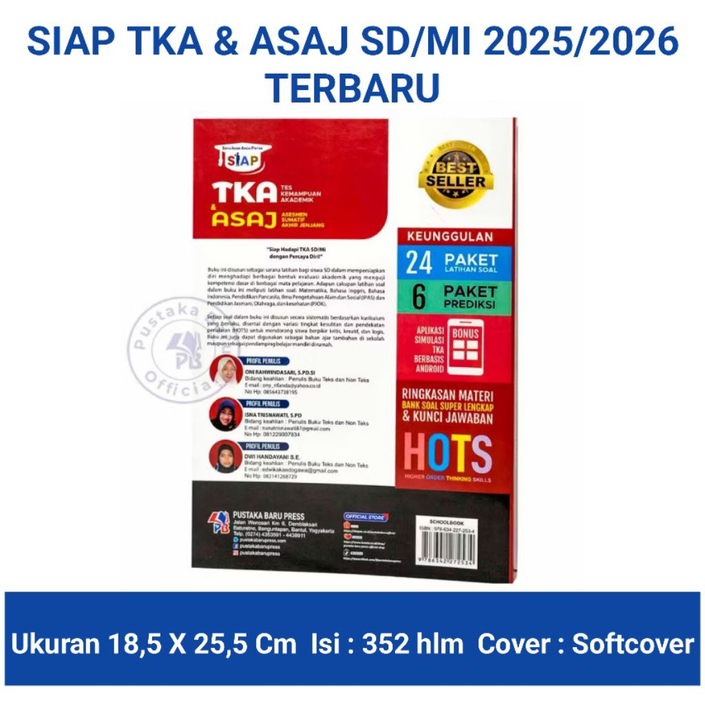Jual Buku TKA SD Mi / SIAP TKA & ASAJ SD Mi Tahun 2025/2026 Berdasarkan ...