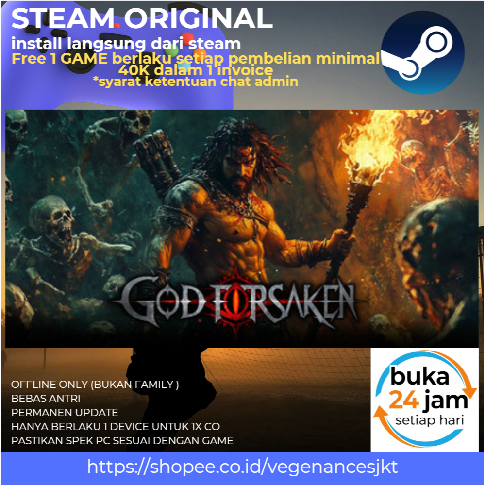 Jual GOD FORSAKEN Offline PC Game Original + Latest | Shopee Indonesia