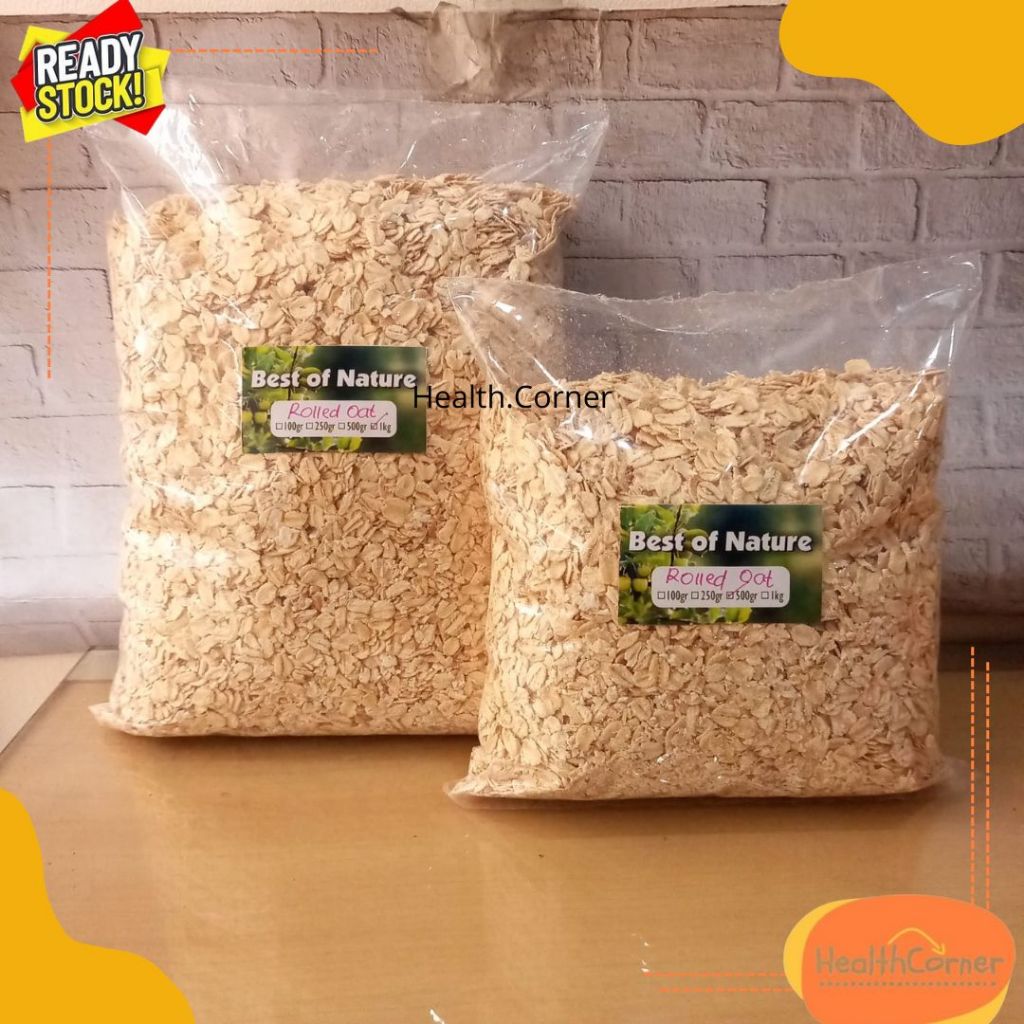 Jual Rolled Oat Regular Gandum Utuh OATMEAL Gandum Kasar Old Fashioned ...