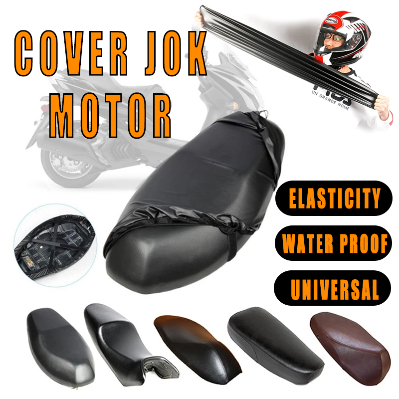 Jual cover jok motor anti air bahan elastis tidak licin pelindung jok ...