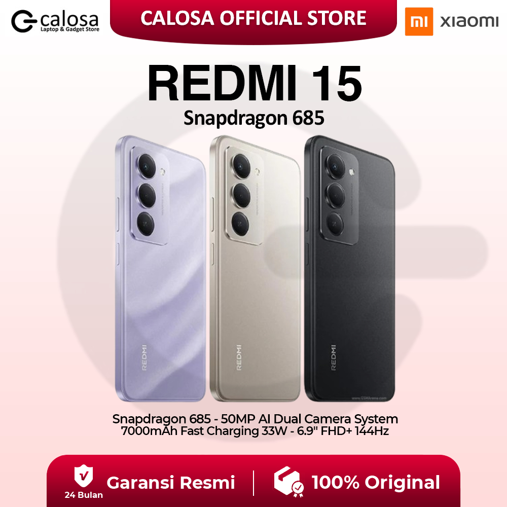 Jual Xiaomi Redmi 15 8GB 128GB 256GB 7000mAh 50MP Camera Chipset ...