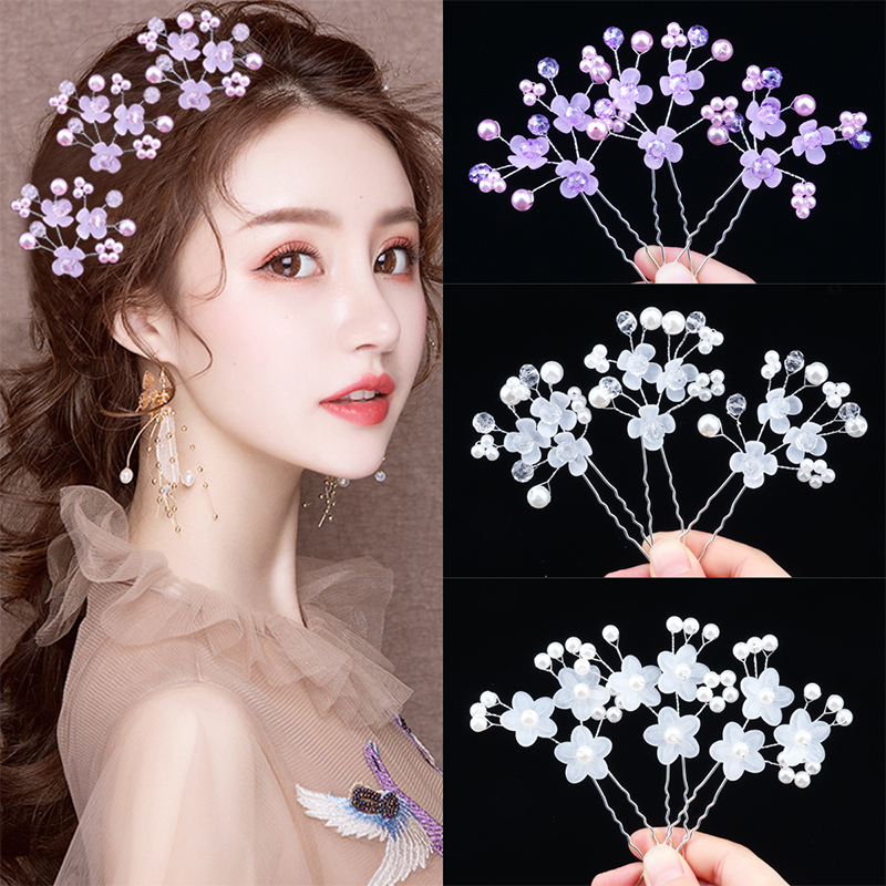 Jual Bunga Pengantin Hair Pin Mutiara Jepit Rambut Kecil Aksesoris ...