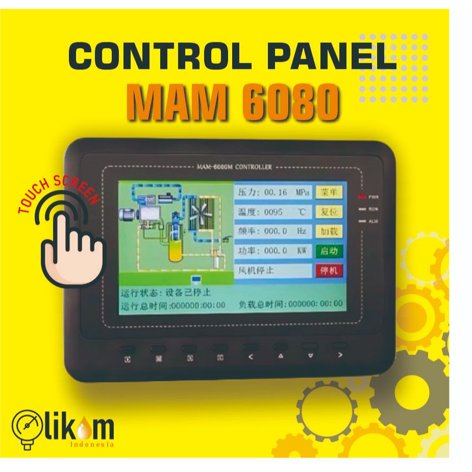 Jual Modul Control Panel Mam 6080 Controller Touch Screen Compressor ...