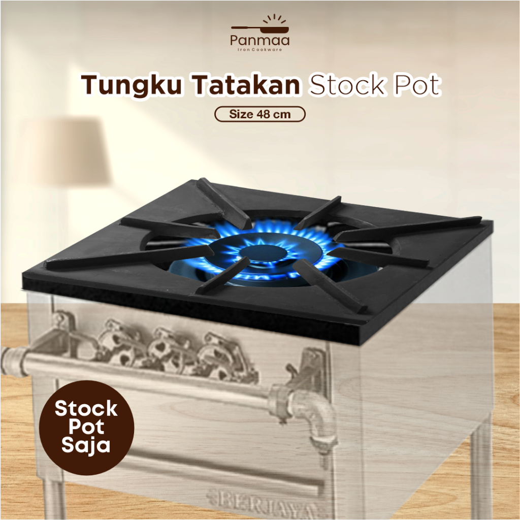 Jual Tungku tatakan stock pot 50x50 cm / stock pot MBG besi cor / cast ...