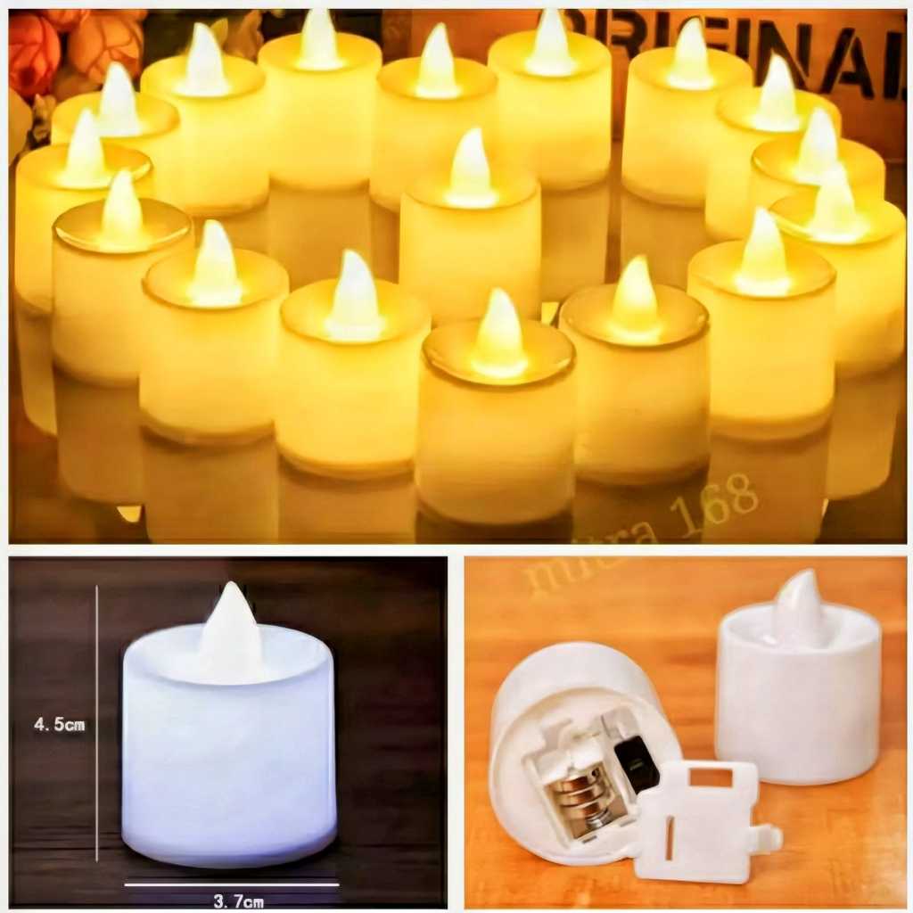 Jual Lilin Led Mini Candle Light Lamp Dekorasi Natal Warna Warni ...