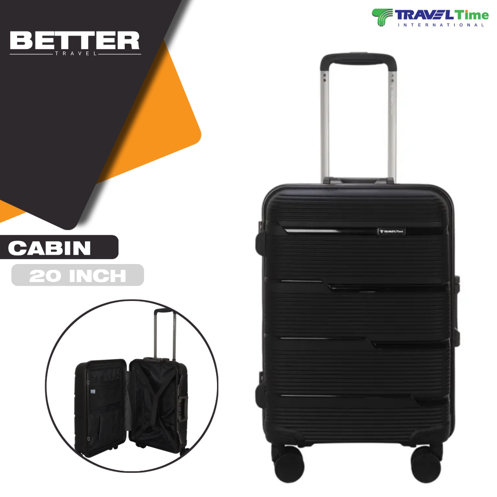 Jual Koper cabin 20 inch tanpa resleting TRAVEL TIME hardcase ...