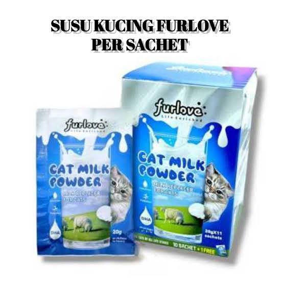 Jual SUSU FURLOVE Cat Milk Powder 20 GR Kitten Goat Milk Replacer KMR ...