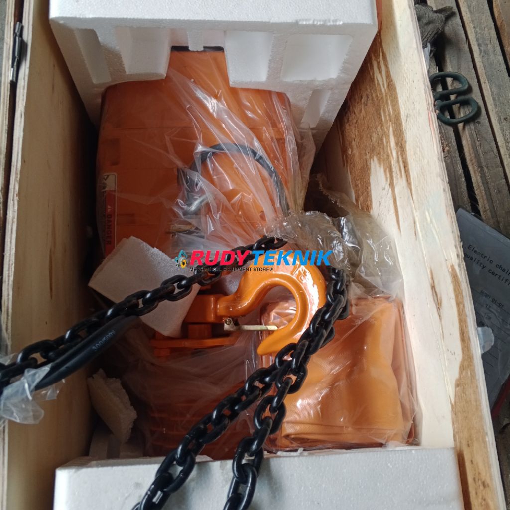 Jual Electric Chain Hoist Nagasaki 1TON x 12M HHBB 01-01 220v ( 1phase ...