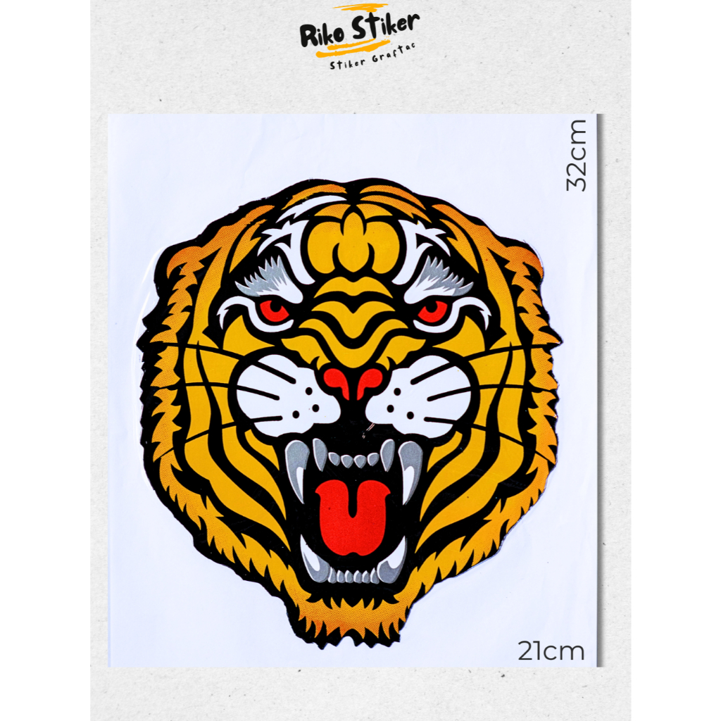 Jual Stiker Graftac Macan Harimau Ukuran Besar | Sticker Tiger Vinyl ...