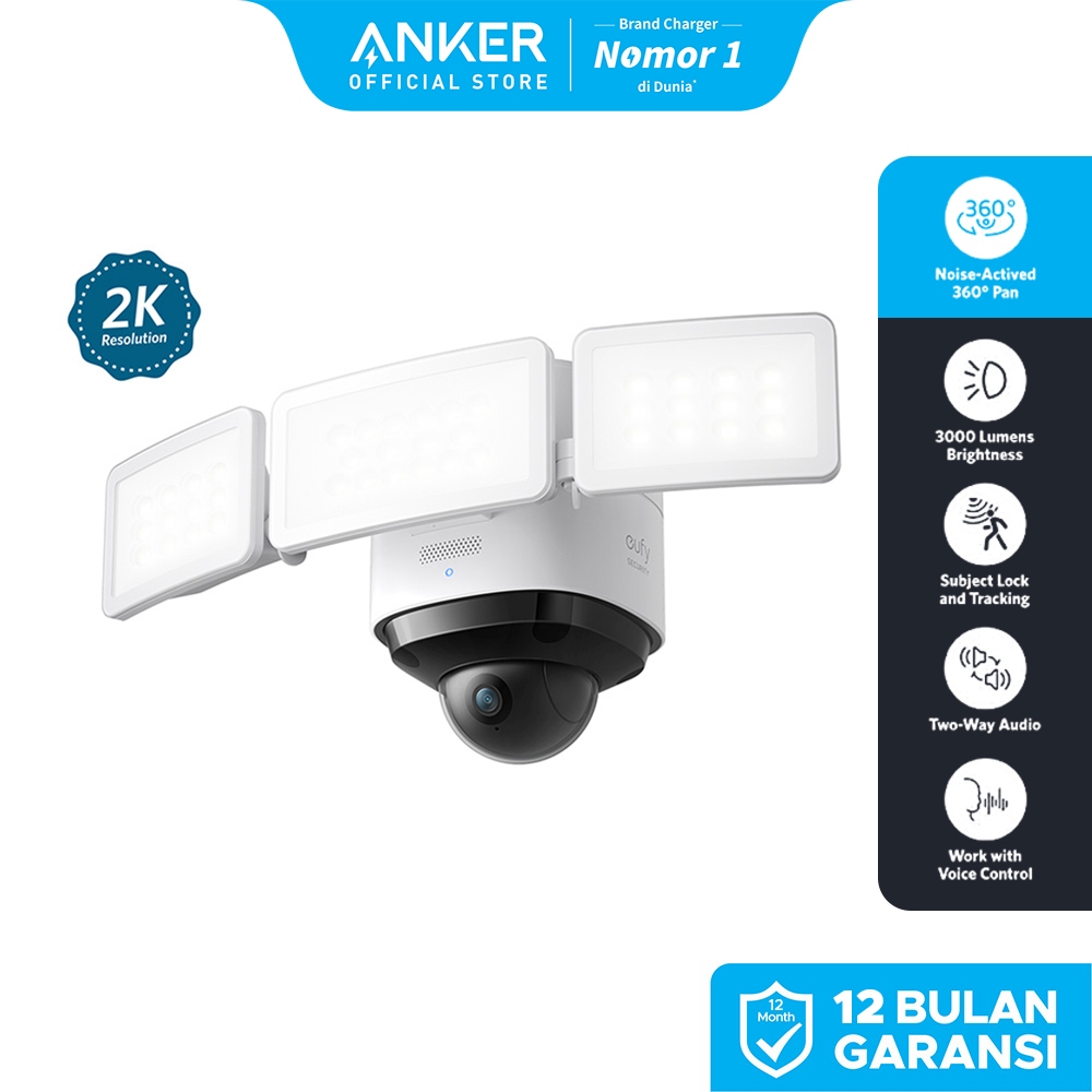 Jual Eufy Floodlight Camera 2K Pro (wired) White - T8423 | Shopee Indonesia