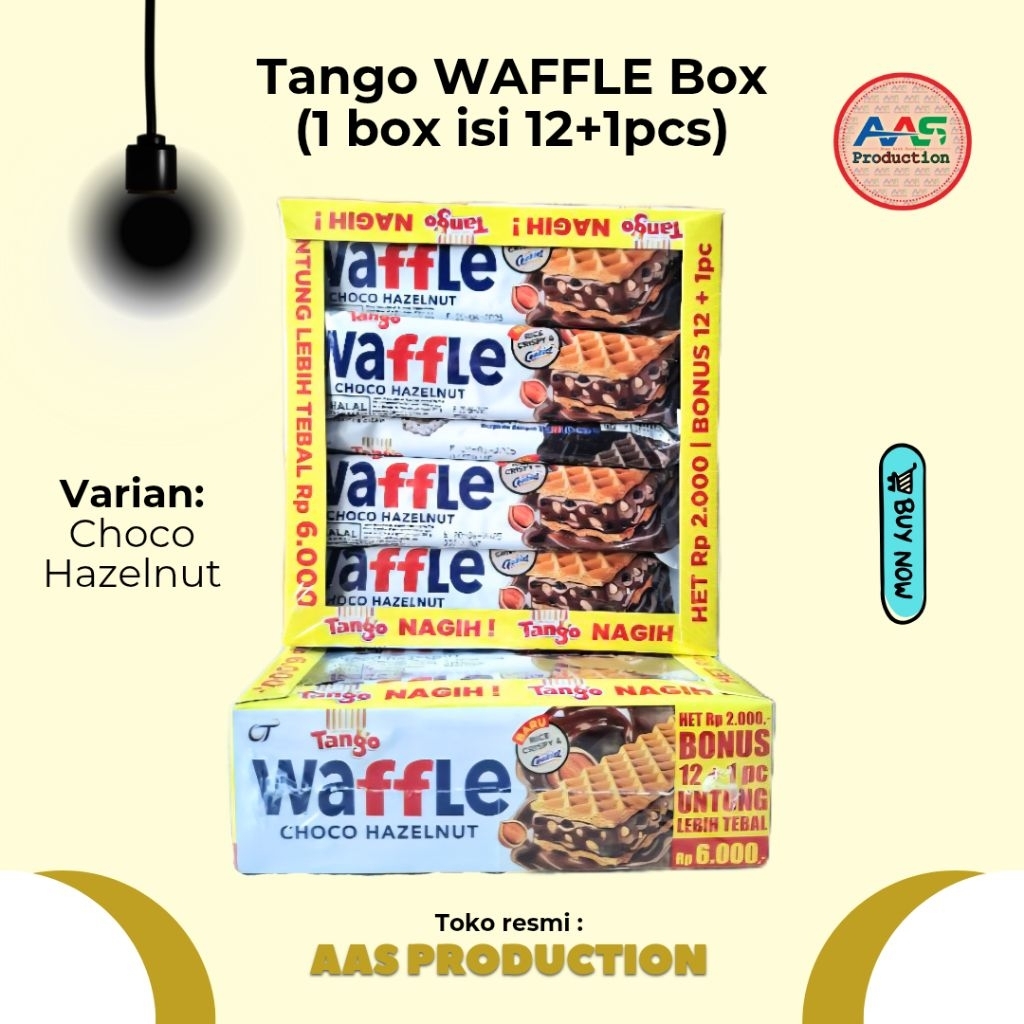 Jual Wafer Tango Waffle 25gr | 1 Box isi 12+1pcs | Shopee Indonesia