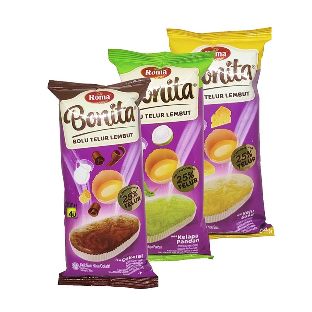 Jual Roma Bonita bolu telur lembut 1 box | Shopee Indonesia