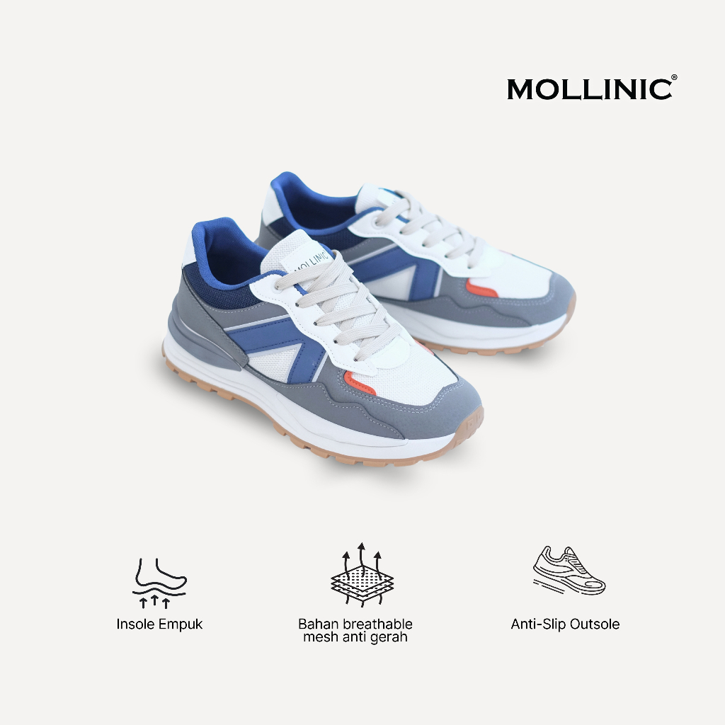 Jual MOLLINIC - Sepatu Sneakers Casual Pria Dewasa Man Sport Shoes [ASN ...