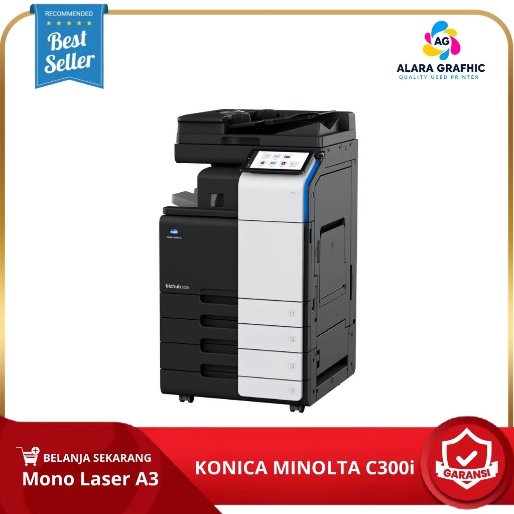 Jual Printer Konica Minolta Bizhub C300i A3 Warna Mesin Fotocopy | Shopee Indonesia