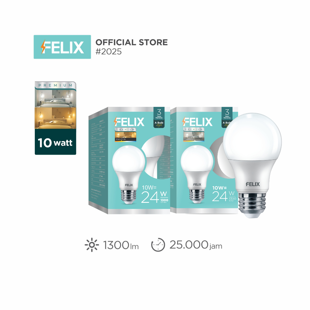 Jual FELIX PREMIUM LED 10W | Maximum Brightness | Long Lifetime | Works ...