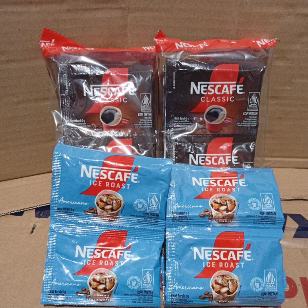 Jual NESCAFE CLASSIC KOPI INSTAN TANPA GULA ISI 10 SACHET PER RENCENG ...
