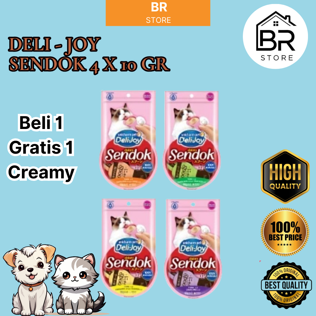 Jual FREE 1 Pack Delijoy Creamy - Deli Joy Sendok Semua Rasa 10g x 4 ...