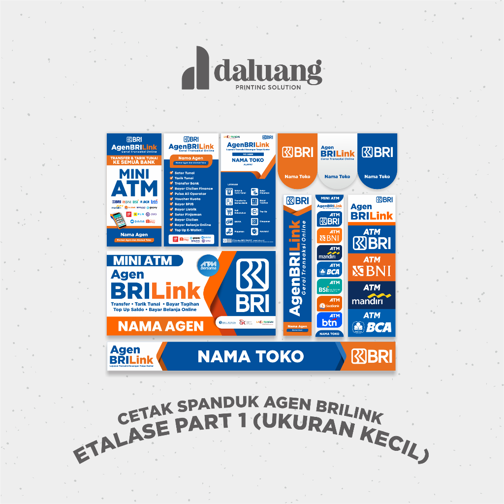 Jual Spanduk Agen Bank BRILink Custom Nama Toko Agen BRI (Banner Part 1 ...