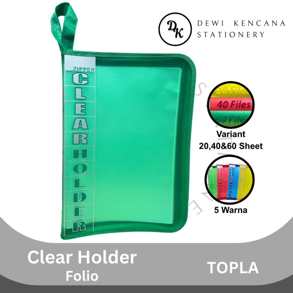 Jual Clear Holder Topla F4 (Folio) Tebal Anti Air Document Keeper File ...