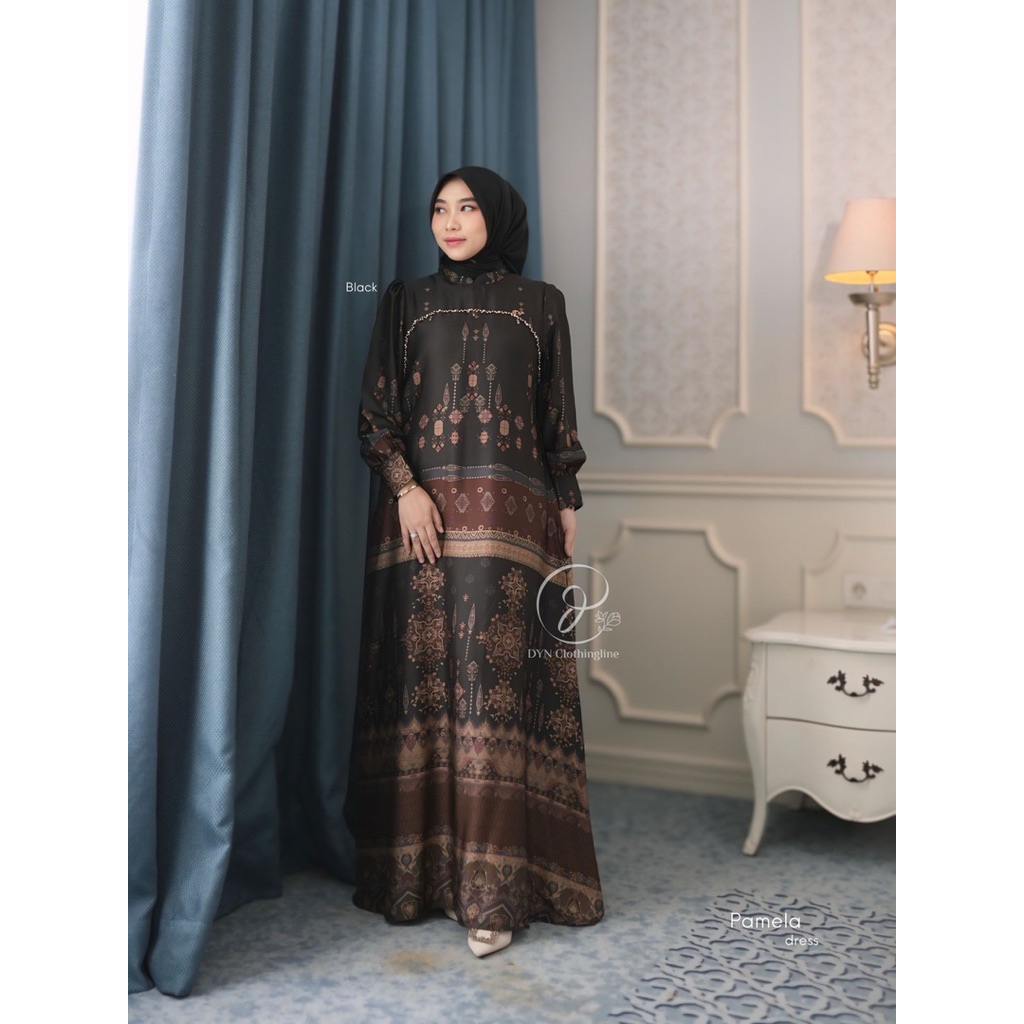 Jual DYN CLOTHINGLINE PAMELA DRESS /GAMIS PREMIUM SILK | Shopee Indonesia