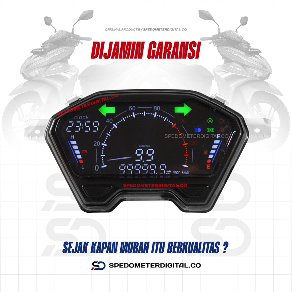 Jual Spedometer Digital Vario New / Speedometer Digital New Vario PNP ...