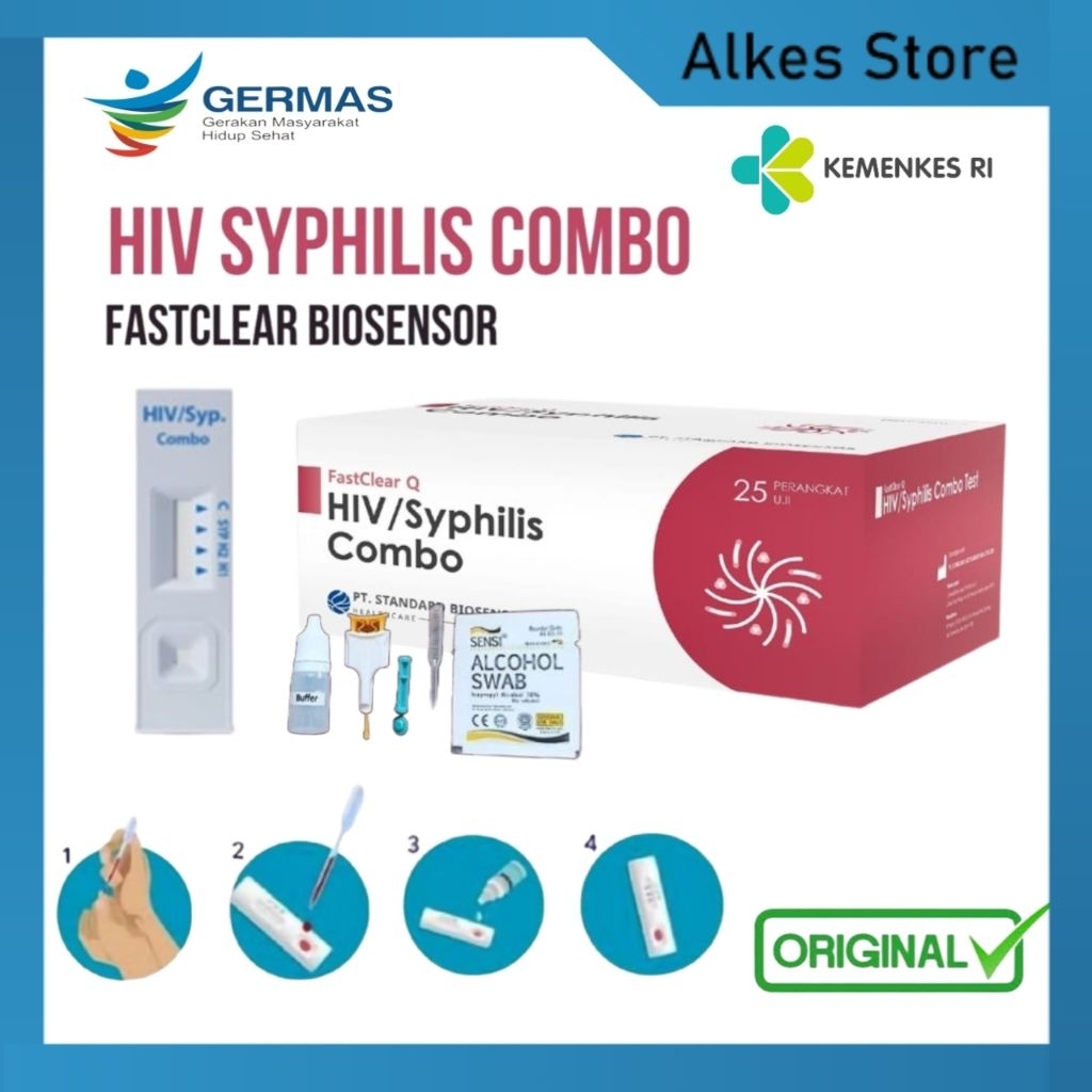 Jual 1 Set Paket Combo Hiv & Syphilis Mandiri - Alat Tes Hiv dan ...
