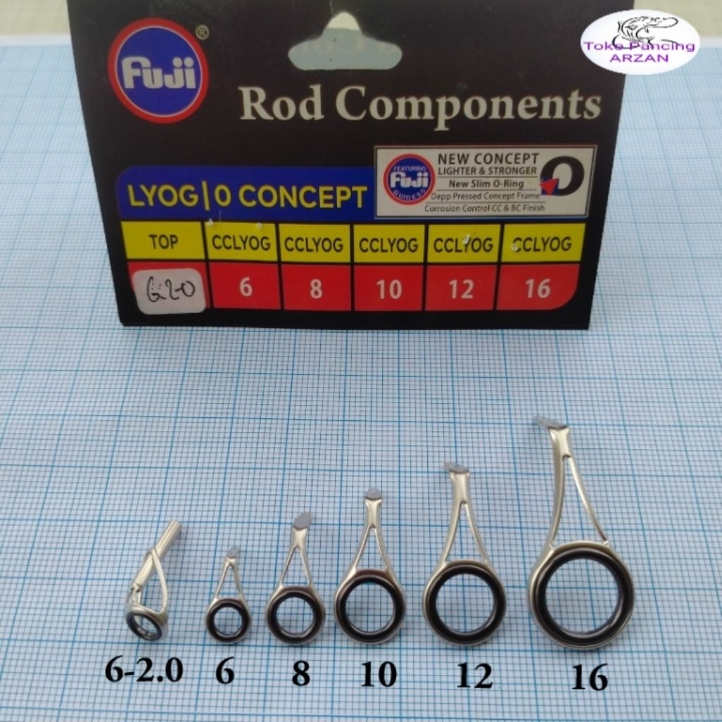 Jual Ring Guides FUJI 1 Set isi 6 Ring FUJI LYOG O Concept | Shopee ...