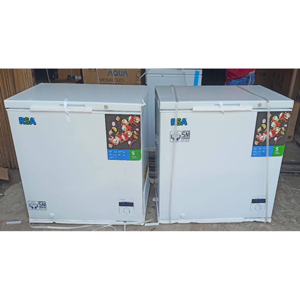 Jual chest freezer rsa cf 110 210 310 460 600 750 1200 liter lemari es ...