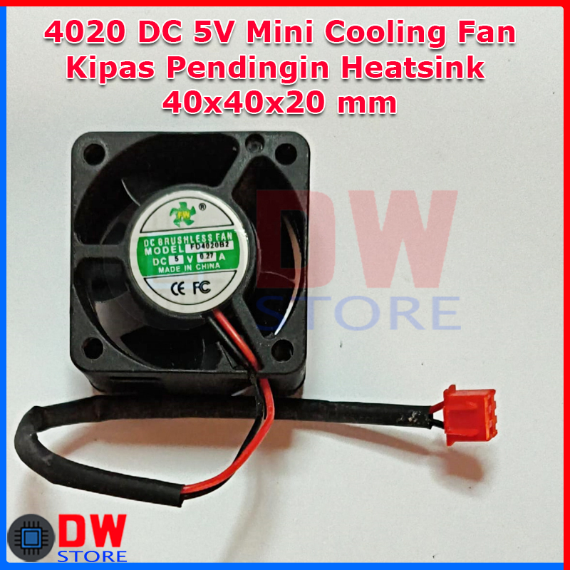 Jual 4020 DC 5V Mini Cooling Fan Kipas Pendingin Heatsink 40x40x20 mm ...