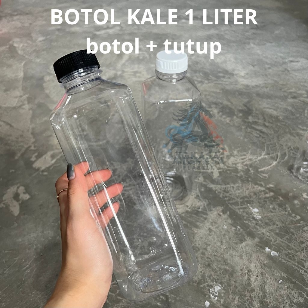 Jual INSTAN GOJEK/GRAB / botol kale petak 1 liter / botol kale 1L ...