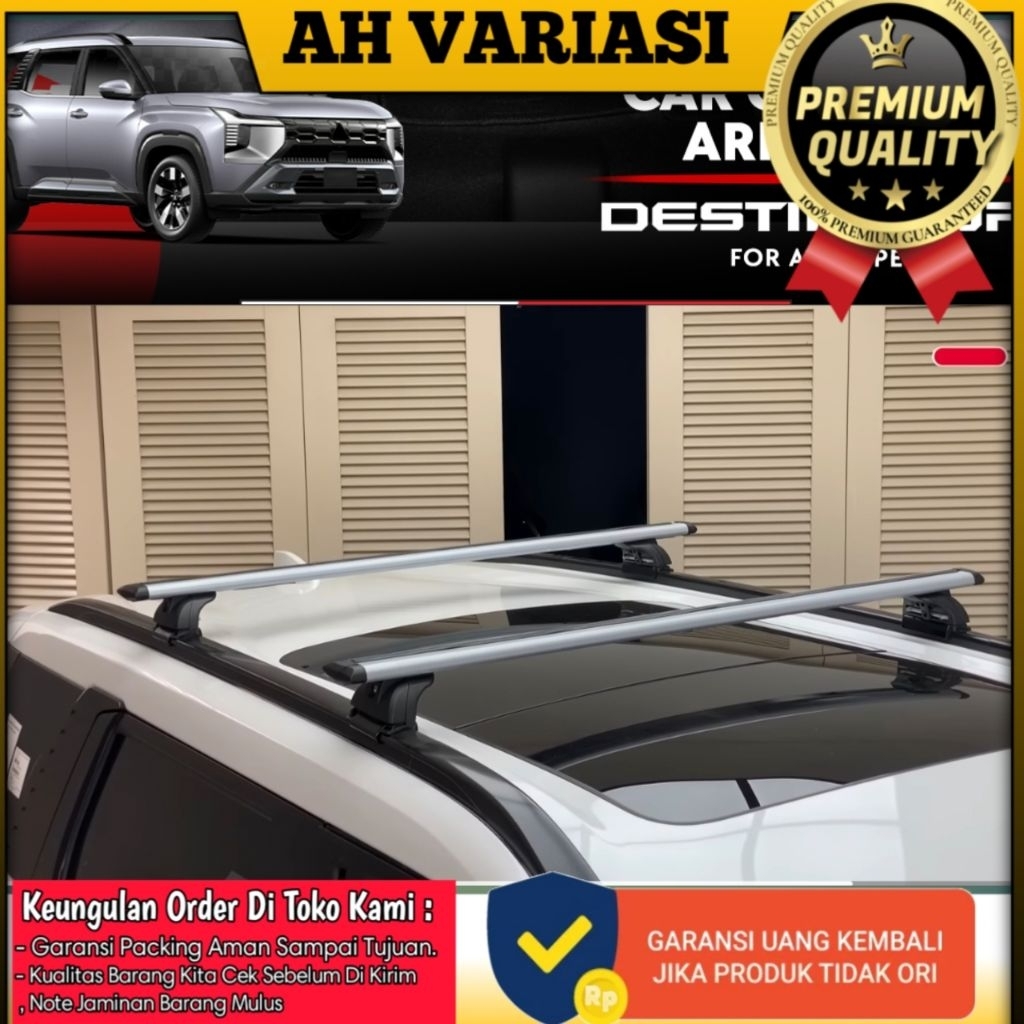 Jual Cross Bar Otorack Premium Khusus Destinator Jepit Roof Rail ...