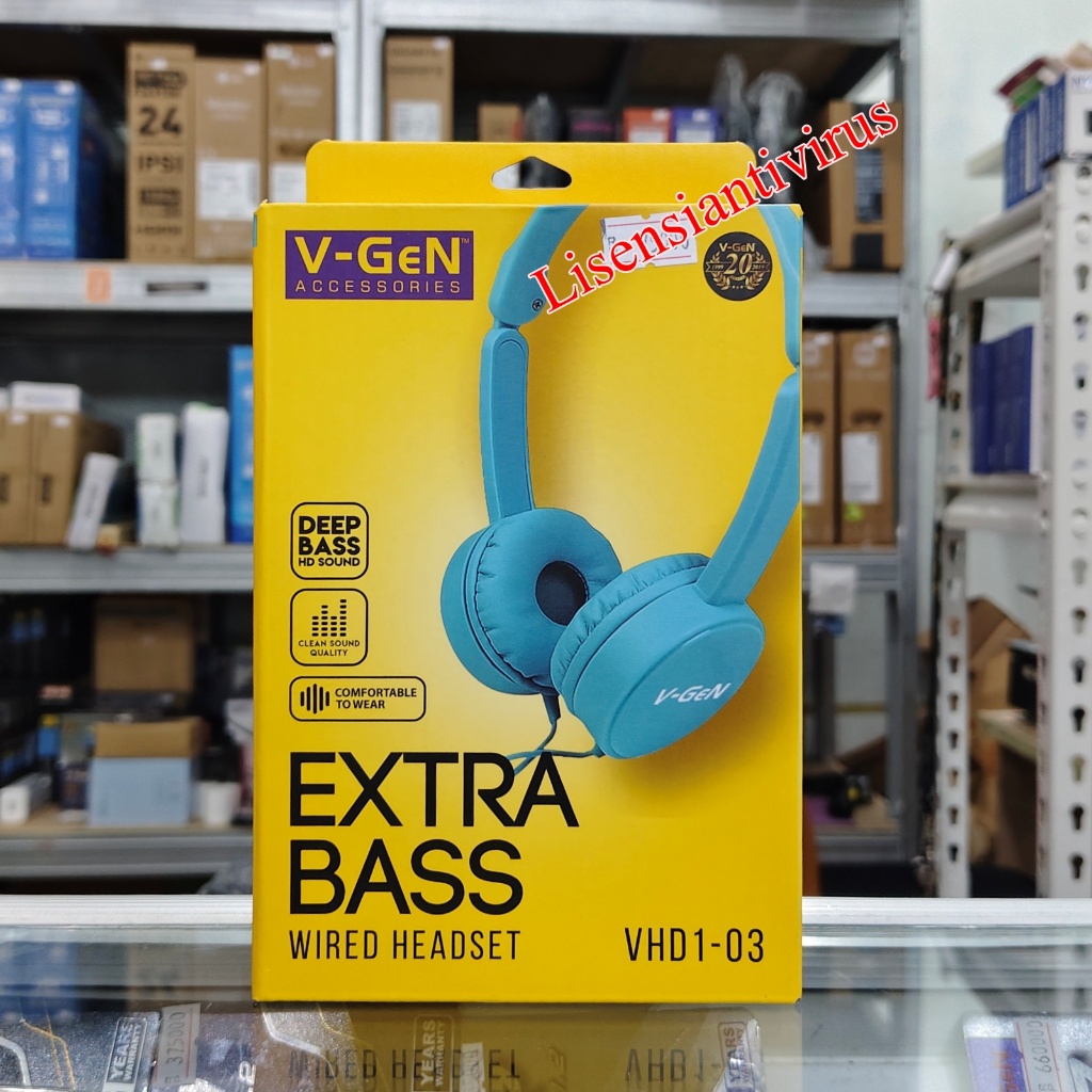 Jual Headset VGEN V-GeN VHD1-03 VHD1 03 Wired Extra Bass Headphone VGEN ...