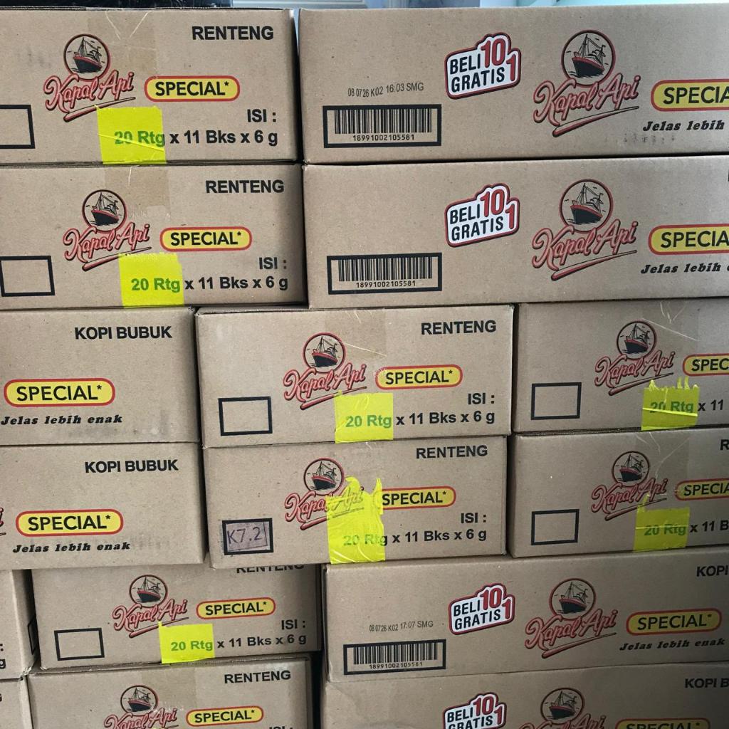 Jual KOPI KAPAL API SPECIAL KEMASAN SACHET 6 GRAM TANPA GULA 1 DUS ISI 20 RENTENG | Shopee Indonesia