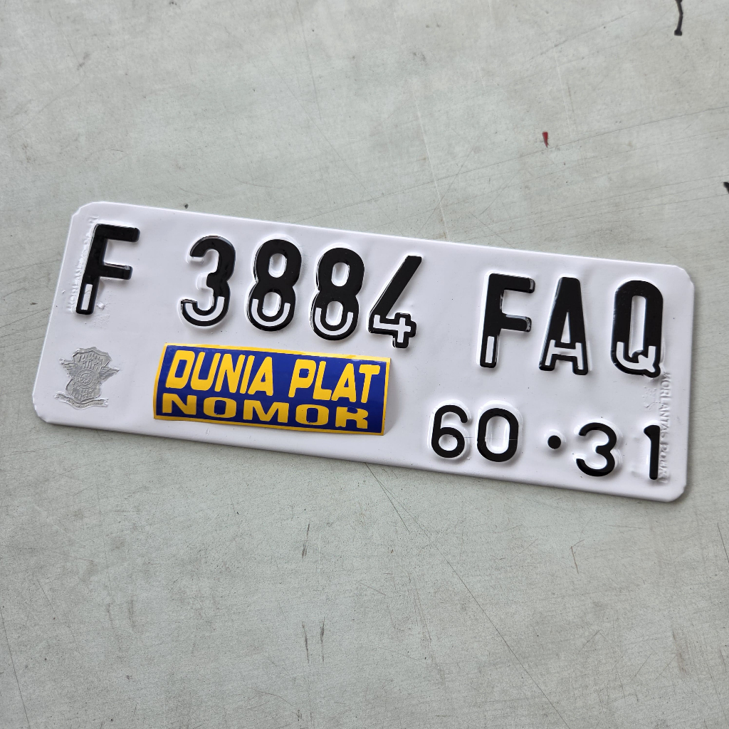 Jual PLAT NOMOR BAUT TANAM FONT VARIASI/CUSTOM PAKE CAP ASLI TIMBUL ...