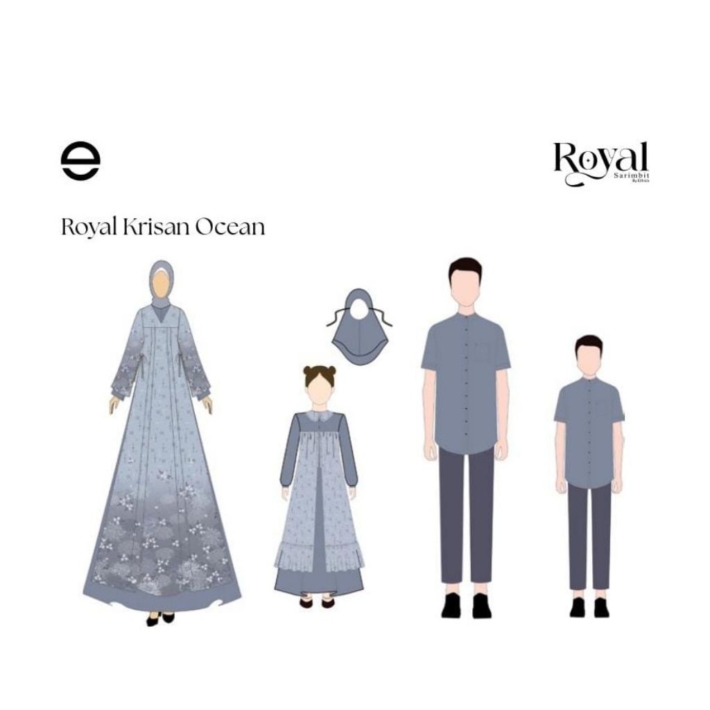 Jual Sarimbit Ethica 2026 Royal Krisan Ocean/Sarimbit Royal Krisan ...