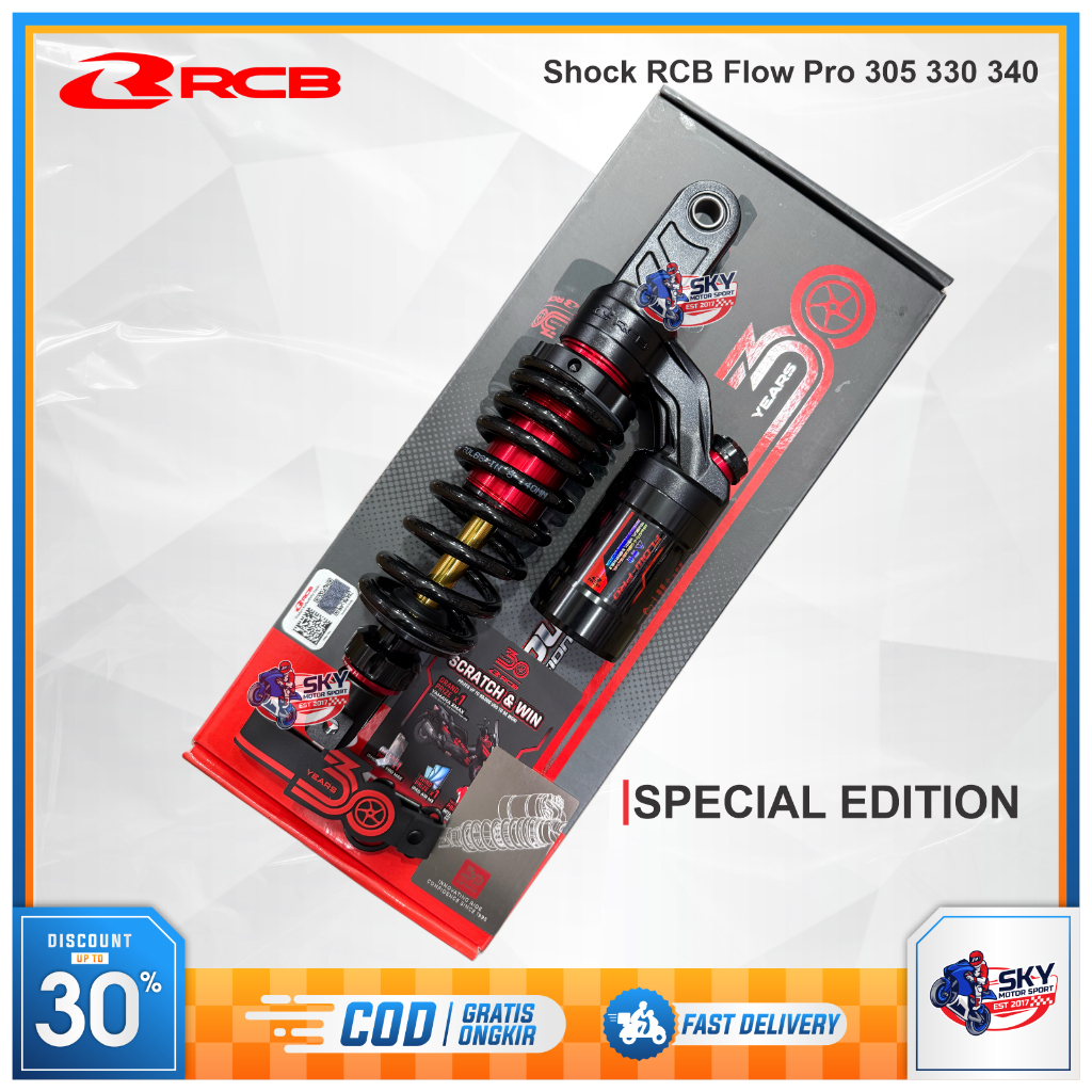 Jual Shock RCB Flow Pro Flow S 305 330 340 Vario Beat Scoopy Lexi Genio ...