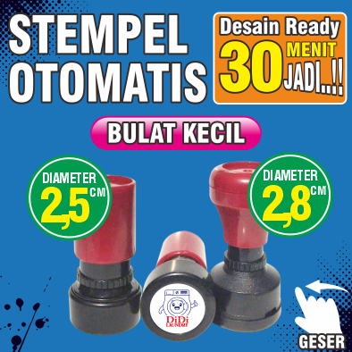 Jual Stempel Lunas, Custom Nama Toko, Olshop, Logo, Kuota, ttd - Bulat ...