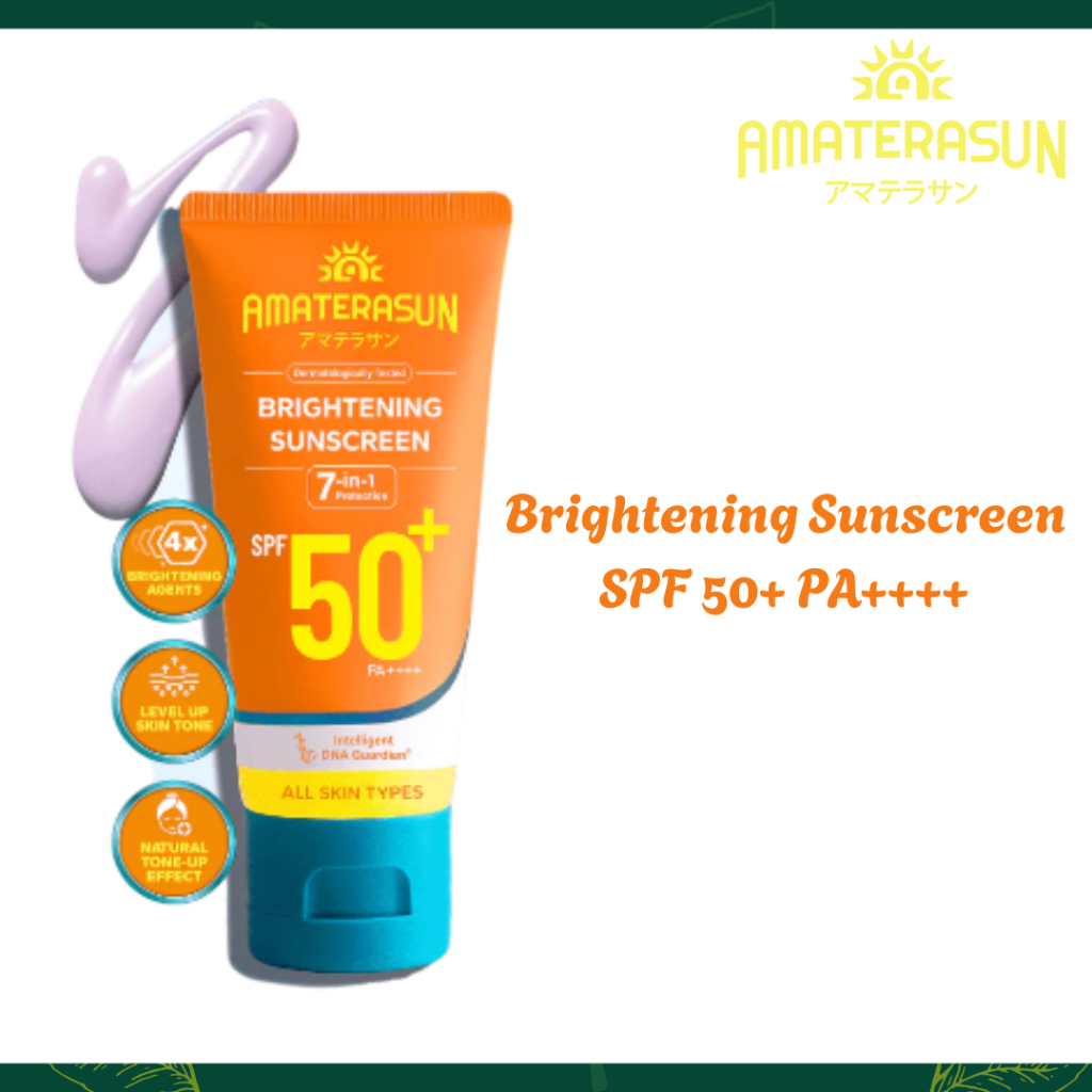Jual Amaterasun Brightening Sunscreen SPF 50+ PA++++ 40g/Tabir Surya | Shopee Indonesia