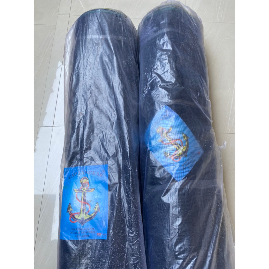Jual Jaring Waring 1 Roll Panjang 100 Meter Jangkar - Jaring Hitam ...