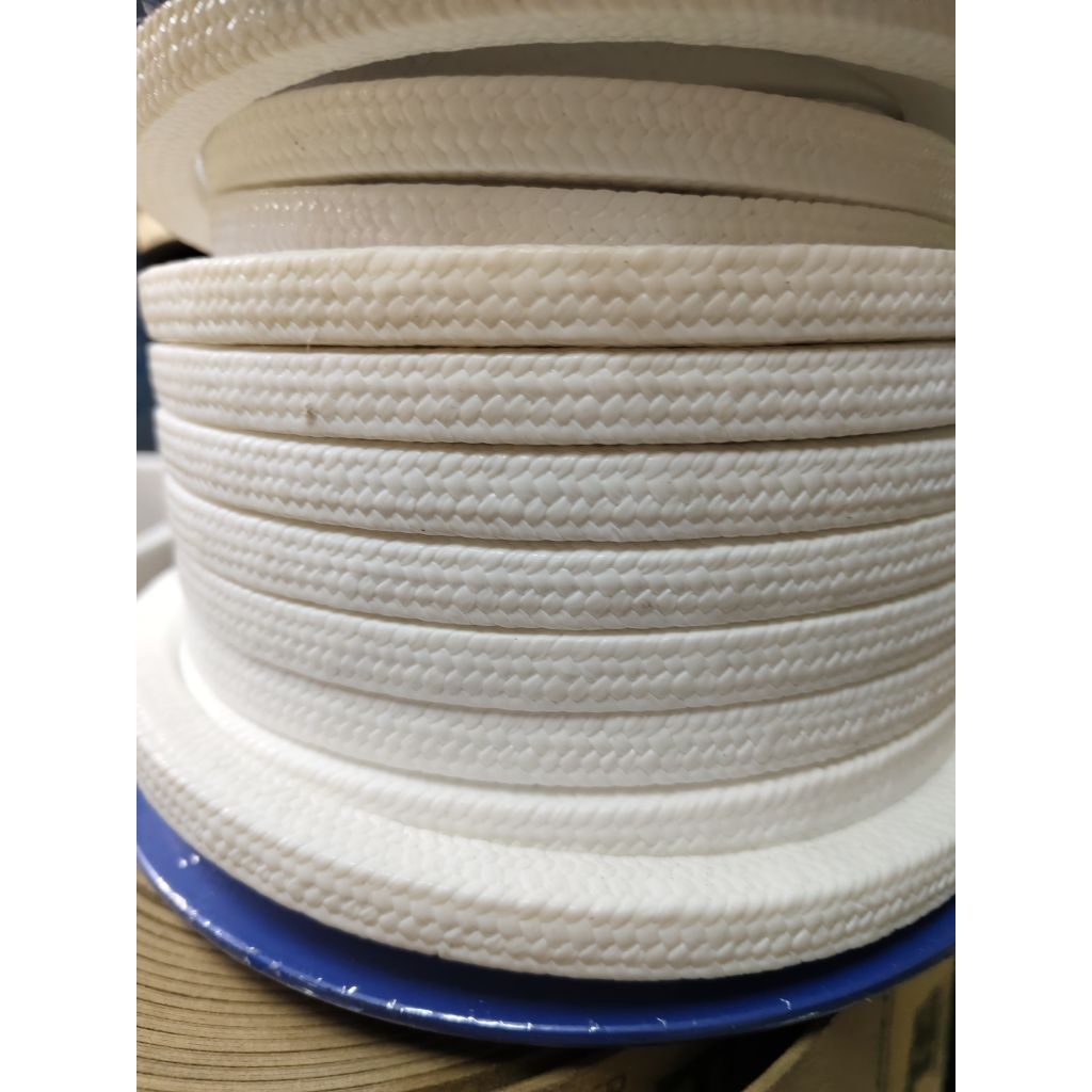 Jual gland packing pure teflon ROLLAN 5kg ukuran 6mm , 8mm , 10mm ...