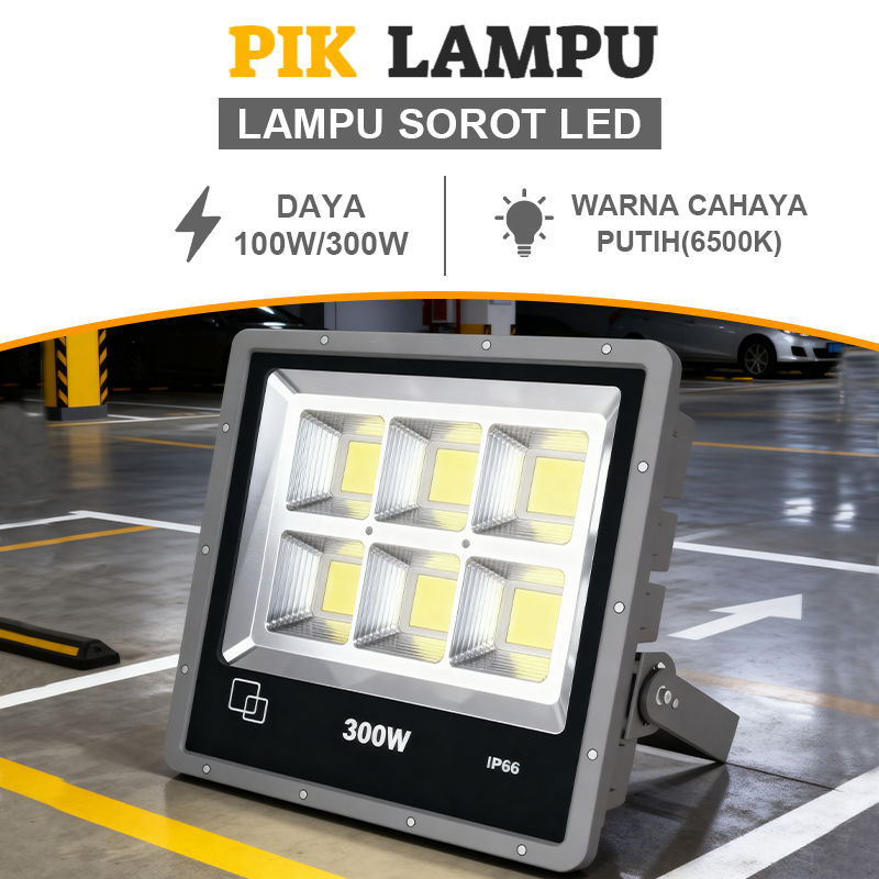 Jual Lampu Sorot LED Outdoor 100W 300W IP66 - Lampu Floodlight Project ...