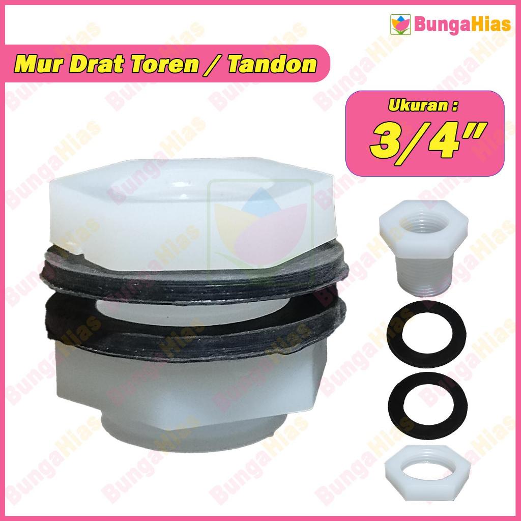Jual Mur Toren Tandon Drat 3/4 inch Konektor Verloop Ring Vlok Ring ...