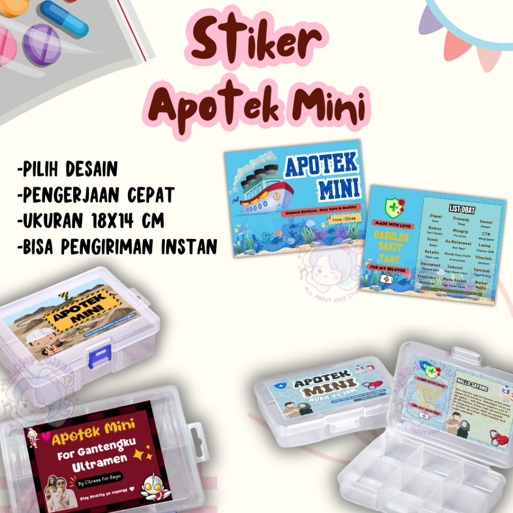 Jual Stiker Apotek Mini Custom | Shopee Indonesia