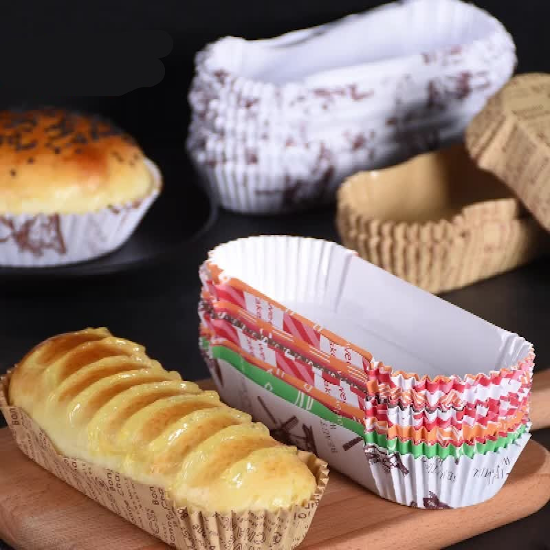 Jual aiGooTan - ALAS ROTI PANJANG (ISI 10) - Paper Cup Case Bread Cake ...