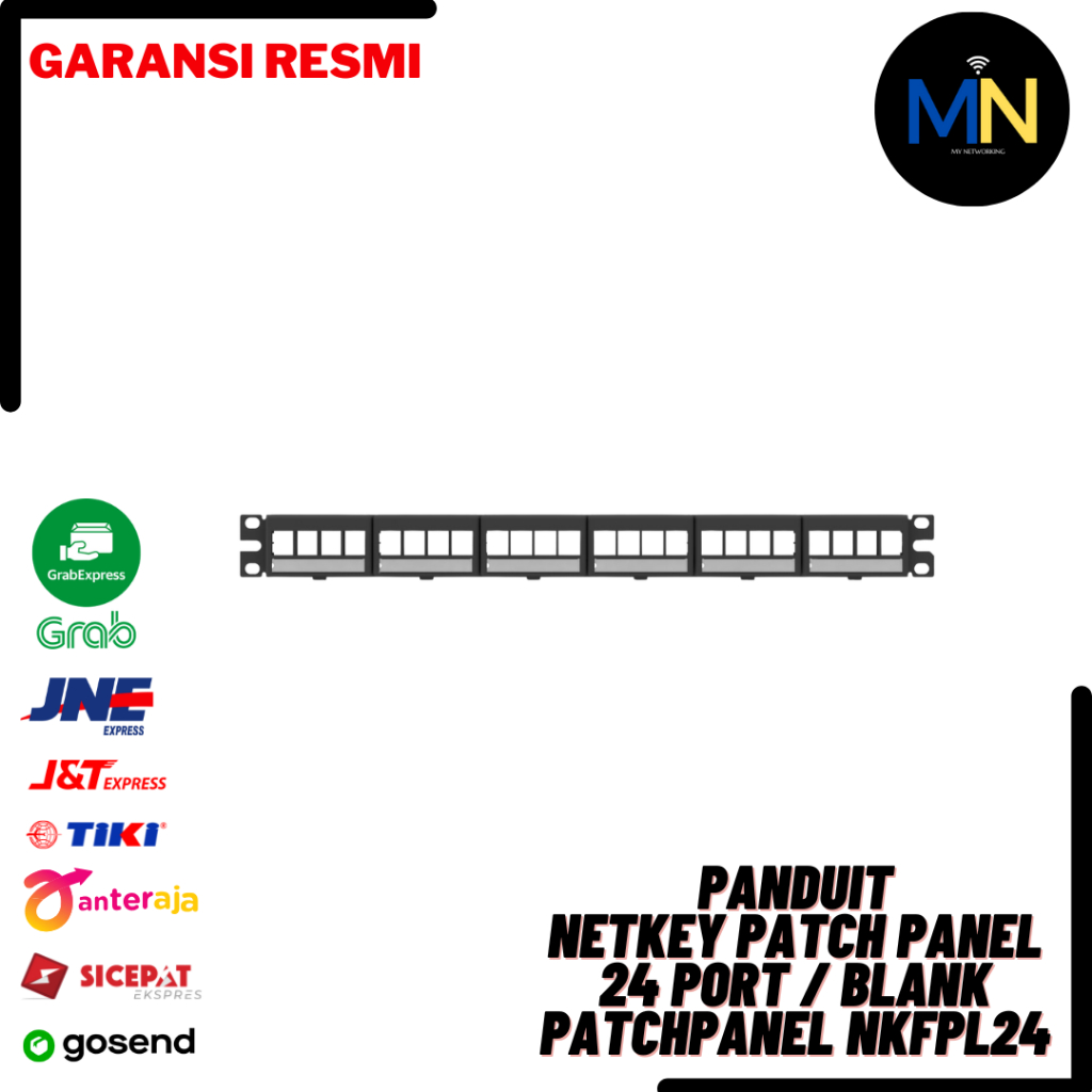 Jual PANDUIT NETKEY Patch Panel 24 Port / Blank PatchPanel NKFPL24 ...