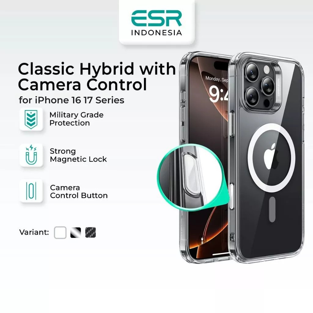 Jual ESR Classic Hybrid Case HaloLock iPhone 16 iPhone 17 Pro/ProMax ...