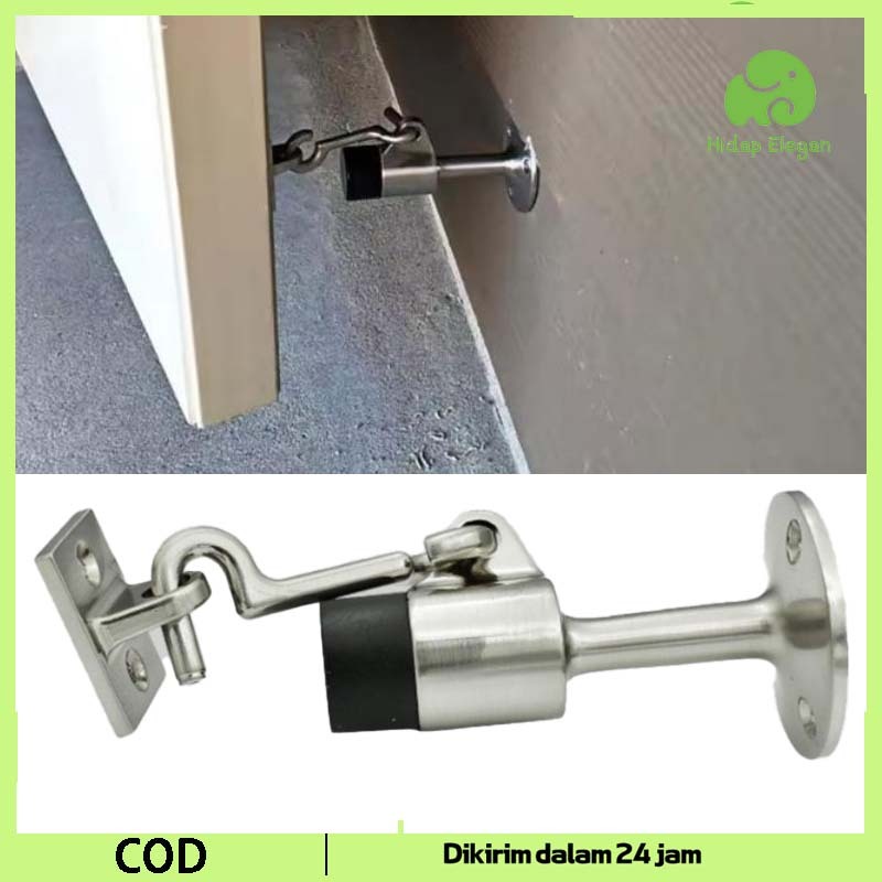 Jual Penahan Pintu Besi Heavy Duty Stopper Pintu Logam Karet Pelindung ...