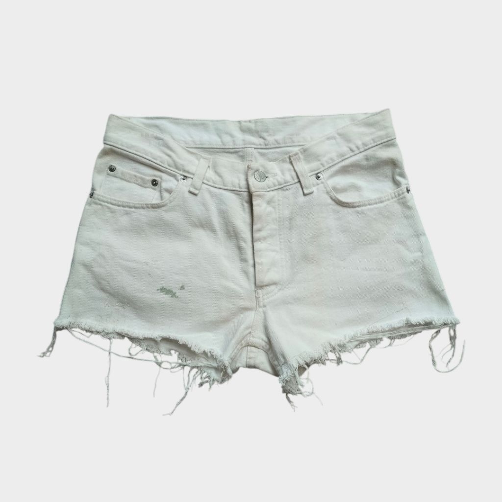 Jual Vintage 1998 Helmut lang Painter cut off Jean | Shopee Indonesia