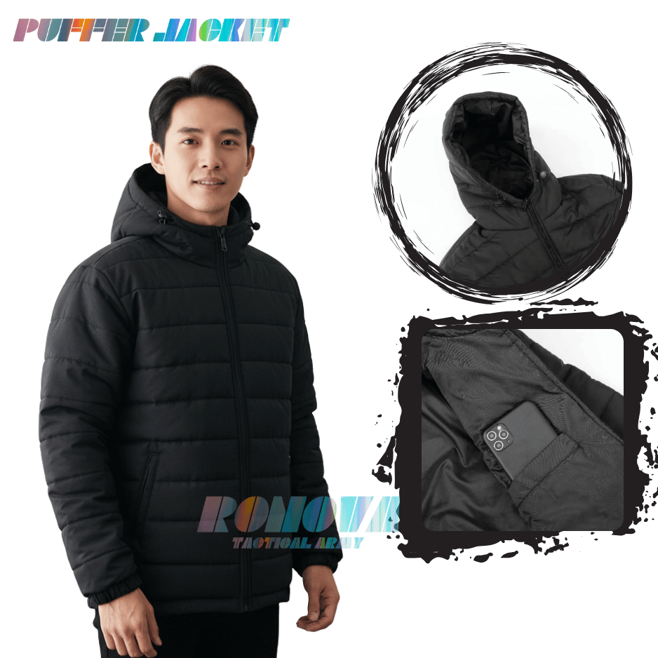 Jual Ronova - Jaket Puffer Parasut Premium Jacket Winter Waterproof ...