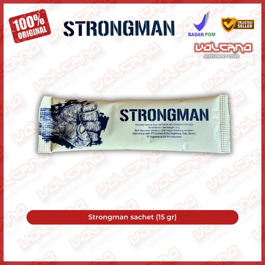 Jual Kopi Strongman sachet 15 gr BPOM Minuman Energi Performa Stamina ...